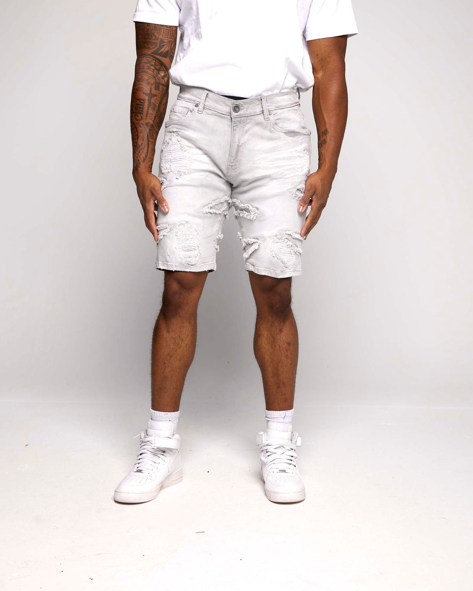 EV-220022 MEN'S DARTED DENIM SHORT – Bluecollection.com