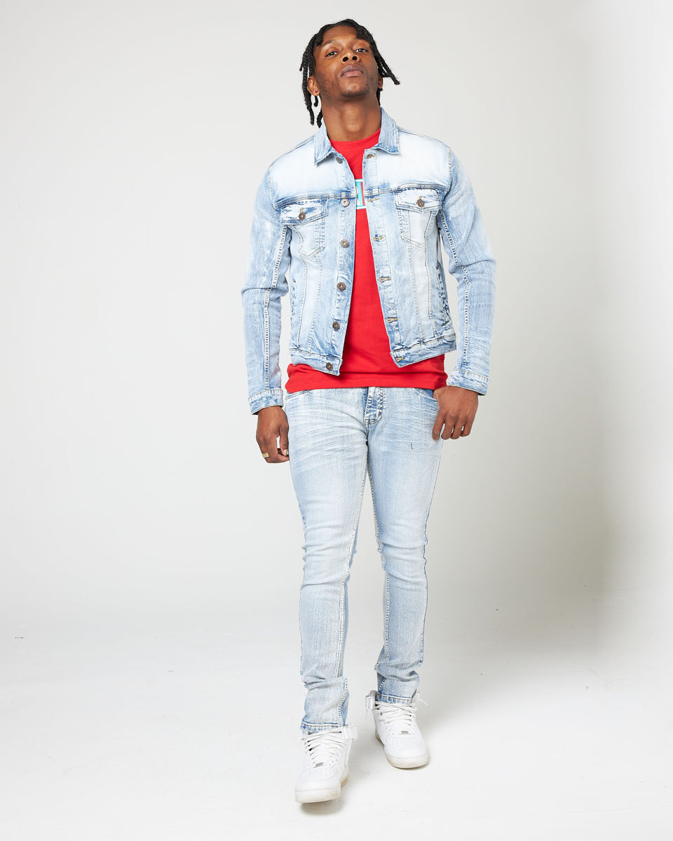 EV-S33588 Men's Washed Up Denim Jean – Bluecollection.com